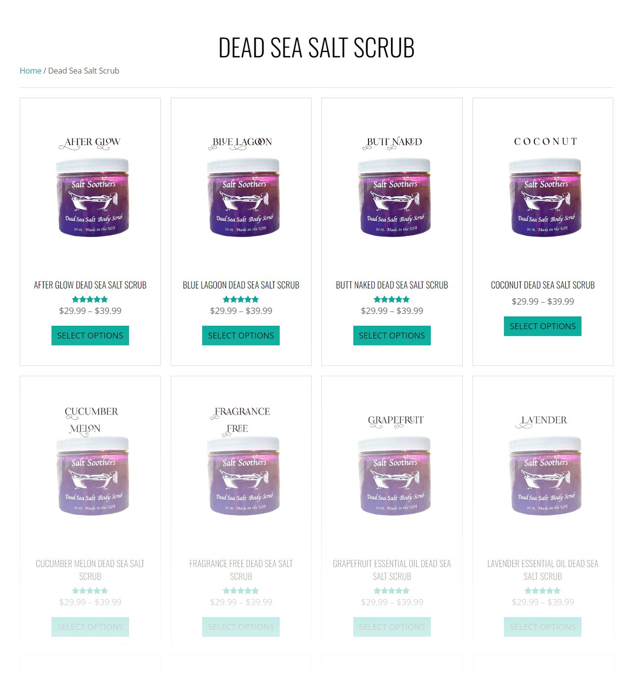 Dead Sea Body Scrub - Salt Soothers